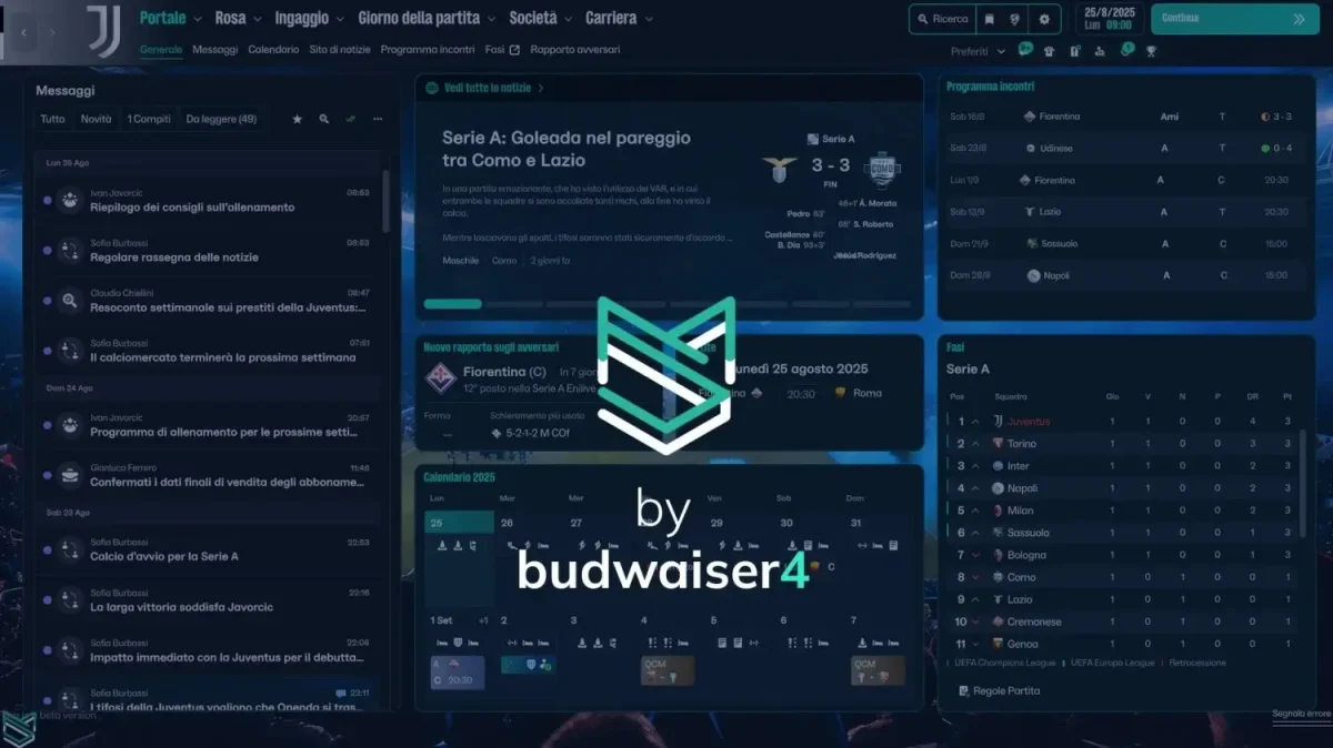 Material Skin 26 v2.2.6 by budwaiser4 | Football Manager 2026 Skins ...